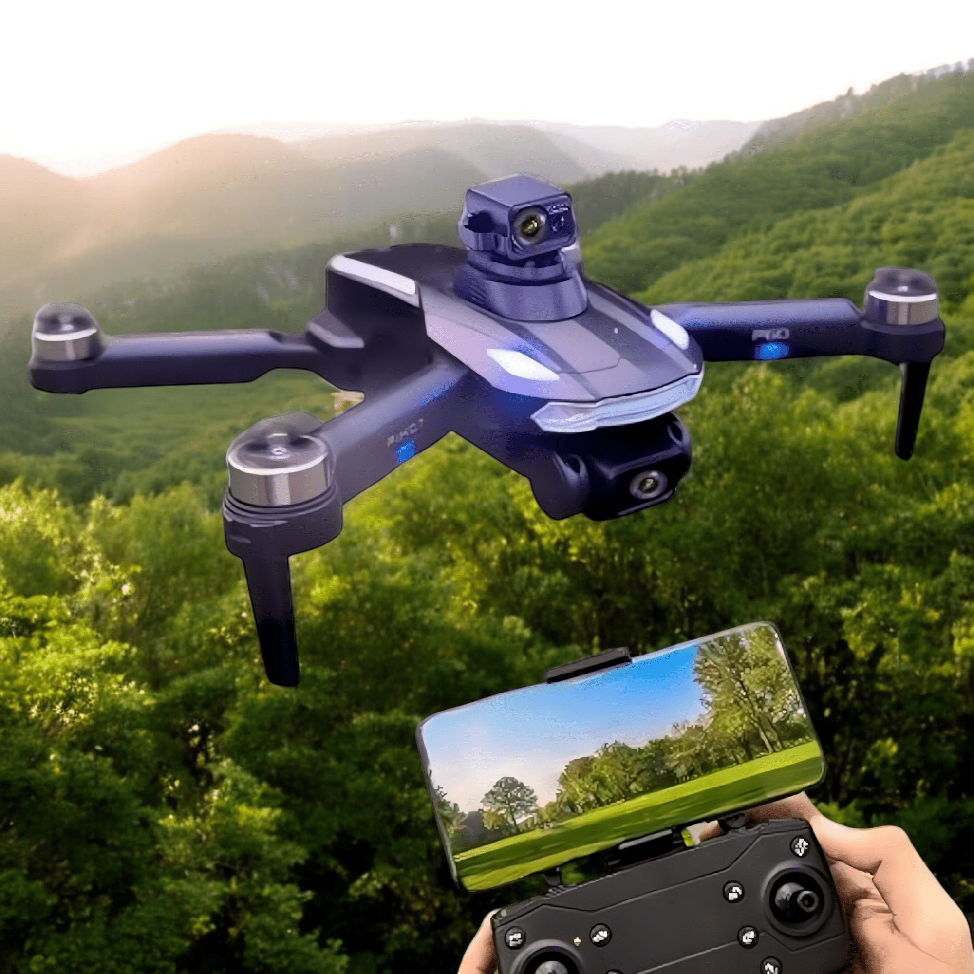 GPS Dron s dvostrukom kamerom "P60"