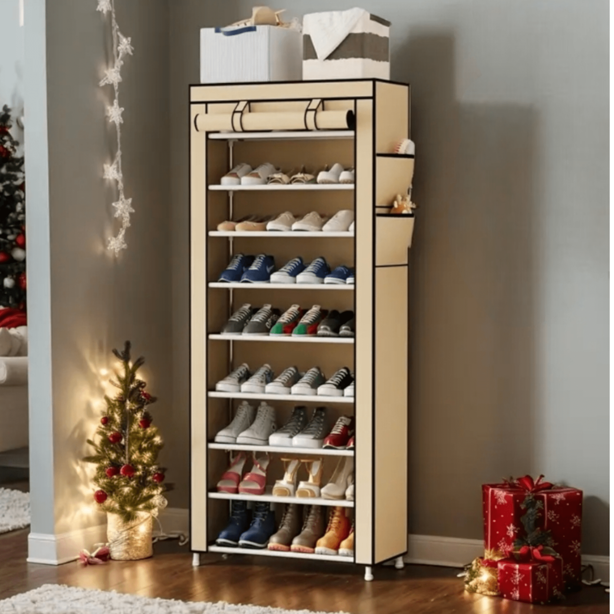 Platneni cipelar sa 9 polica