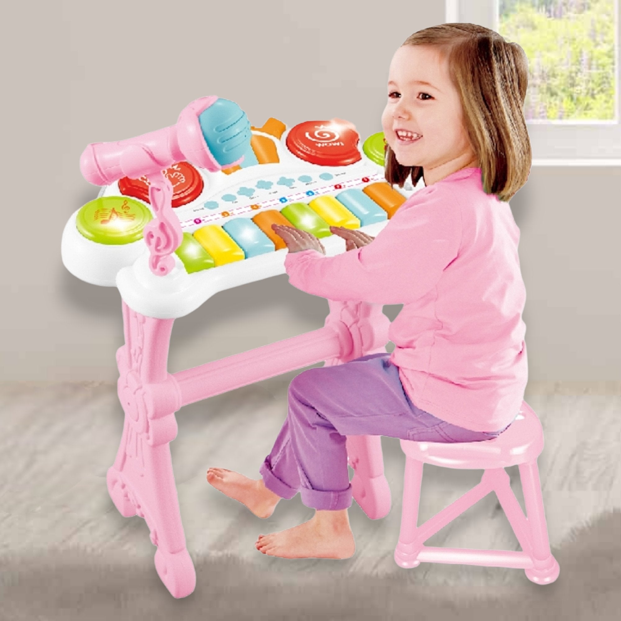 Električni klavir s mikrofonom za djecu