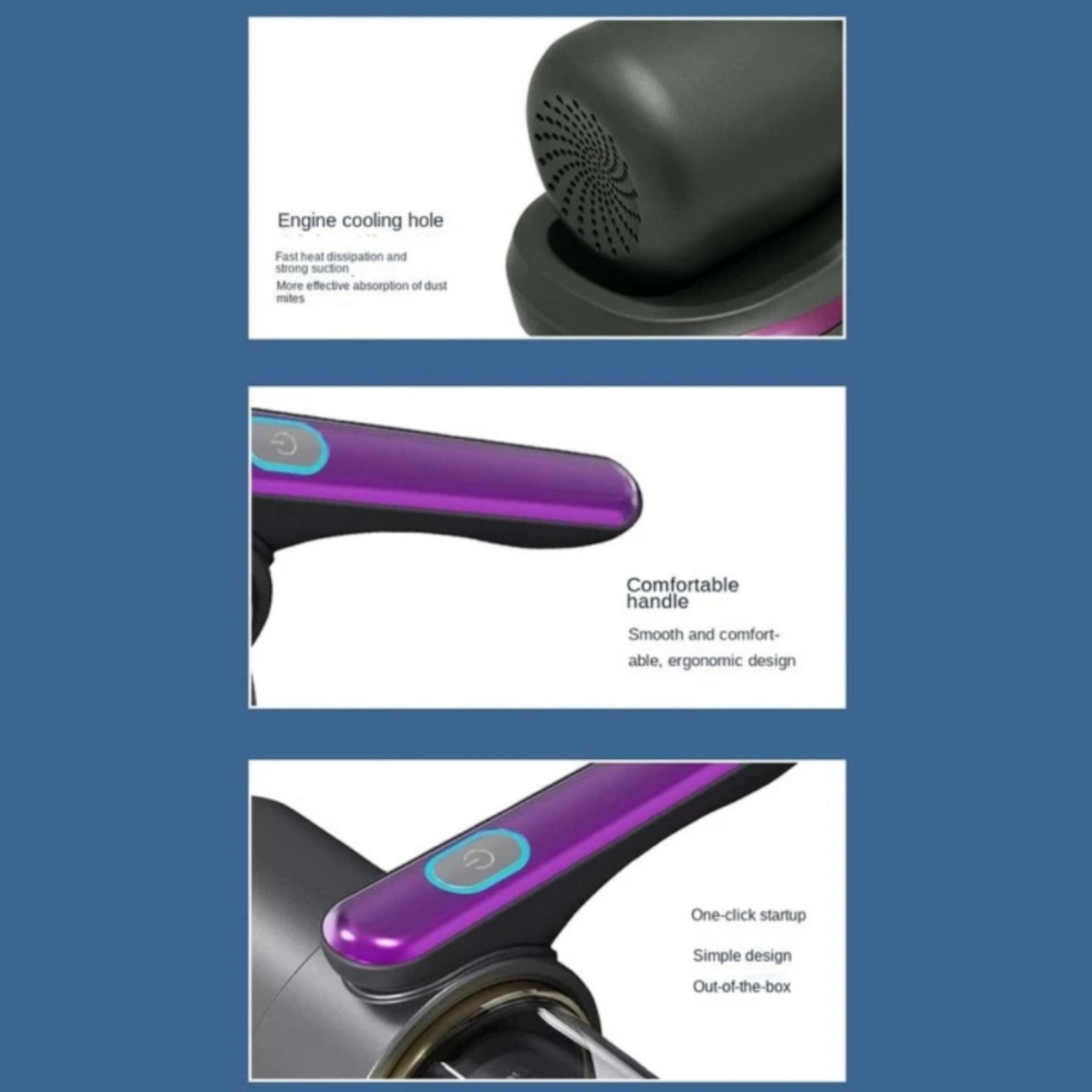 Usisivač za Uklanjanje Grinja, Prašine i Bakterija – Zoro